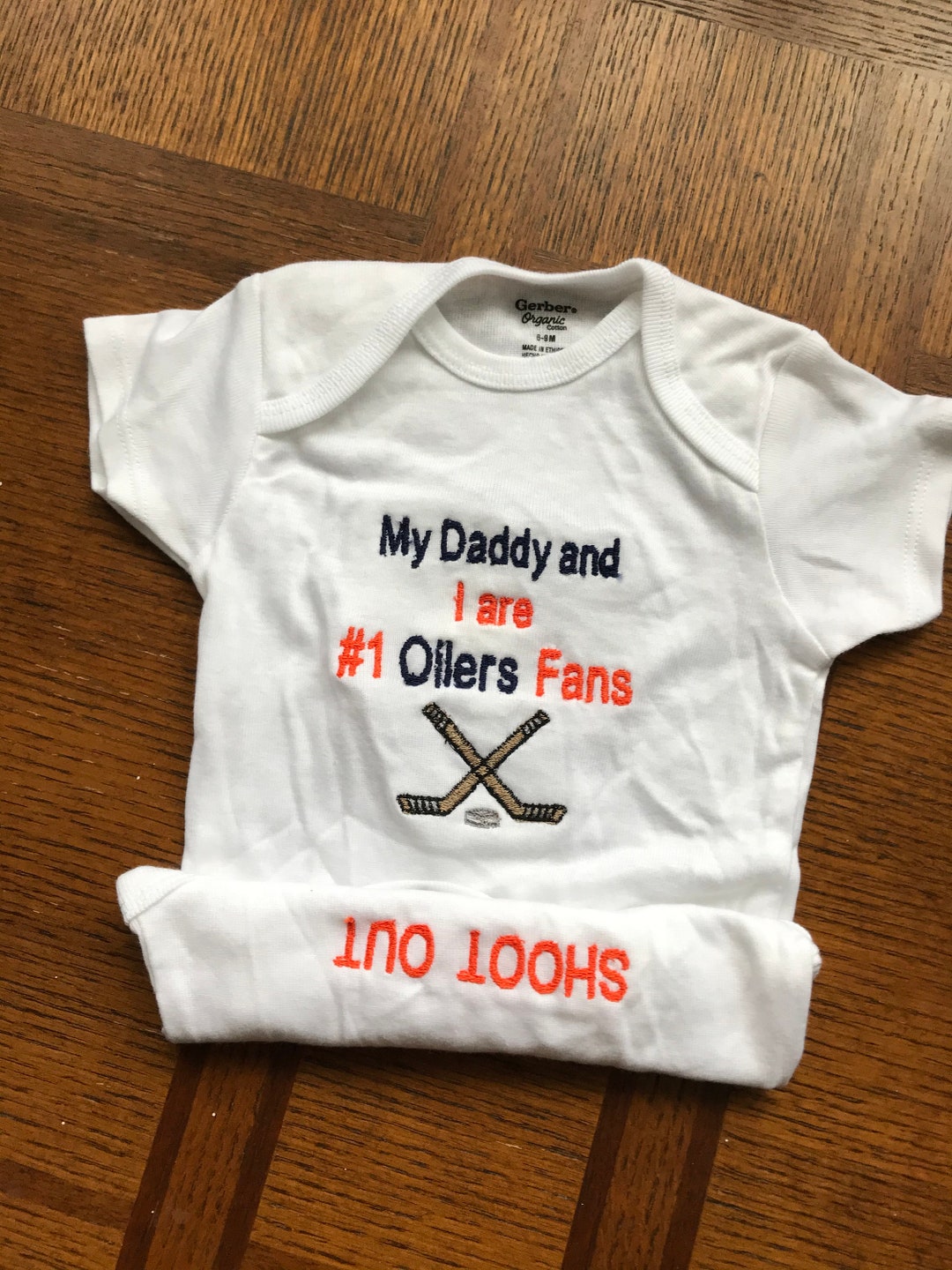 Edmonton Oilers Fan Ice Hockey Team Baby Creeper Personalized - Etsy