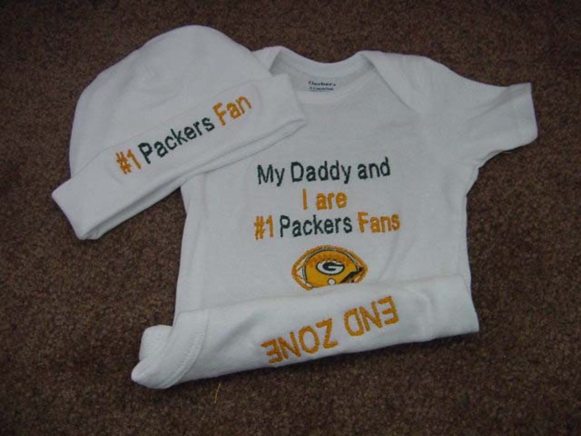 Green Bay Packers fan Football Baby Infant Newborn Creeper | Etsy