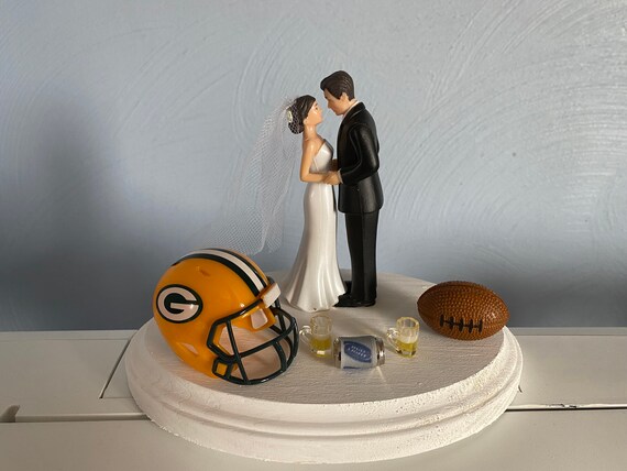 Green Bay Packers Cake Topper Bridal Funny Humorous Wedding | Etsy