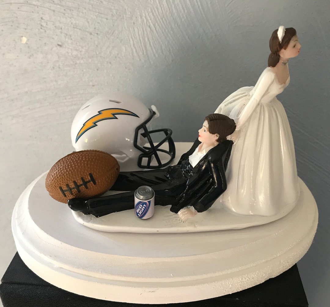 Los Angeles Chargers Cake Topper Bridal Funny Humorous Wedding Day ...