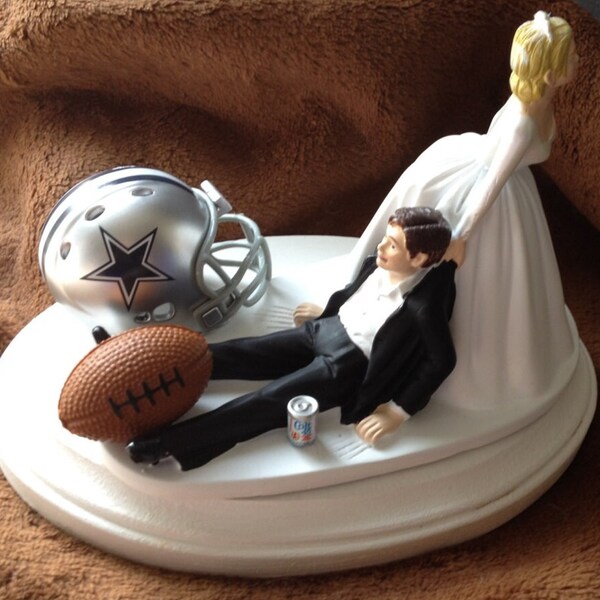 Funny Football Wedding Cake Topper - Etsy