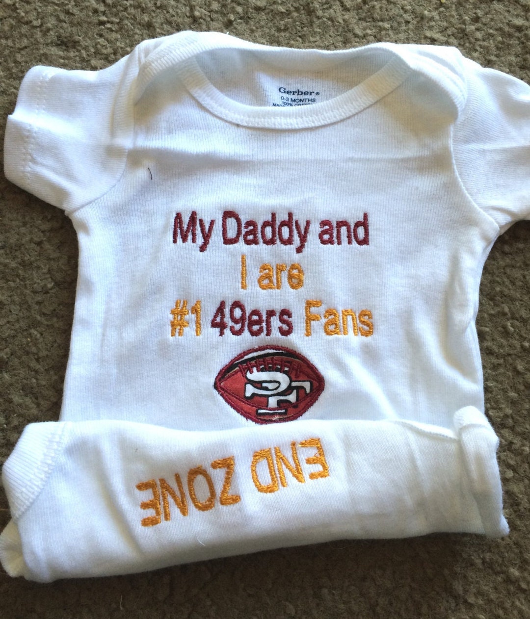 San Francisco 49ers NFL Fan Football Baby Infant Newborn Creeper ...