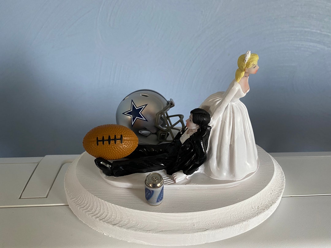 Dallas Cowboys Cake Topper Bridal Funny Humorous Wedding Day Reception ...