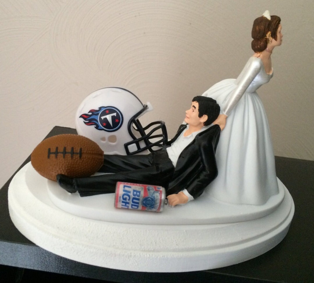 TENNESSEE TITANS Cake Topper Bridal Funny Humorous Wedding Day ...