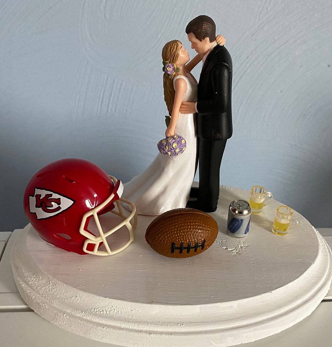 Kansas City Chiefs Cake Topper Bridal Funny Humorous Wedding Day ...