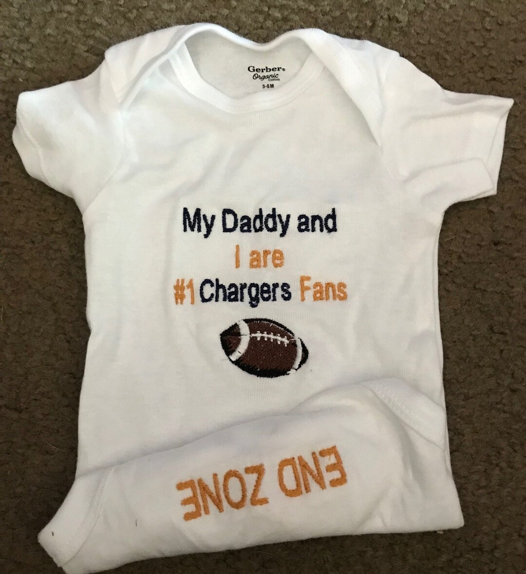Los Angeles Chargers Fan NFL Football Baby Infant Newborn Creeper ...