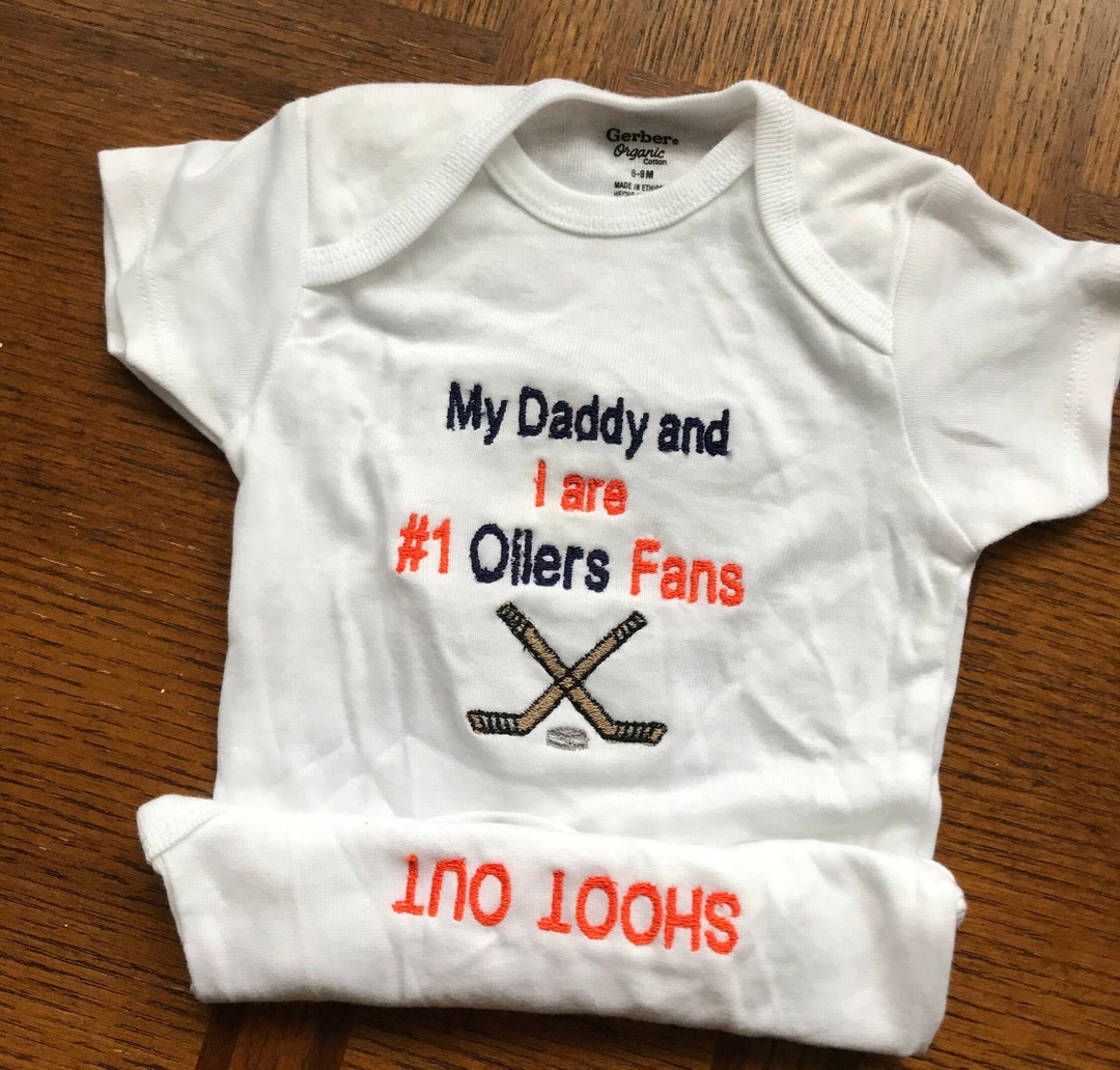 Edmonton Oilers Fan Ice Hockey Team Baby Creeper Personalized ...