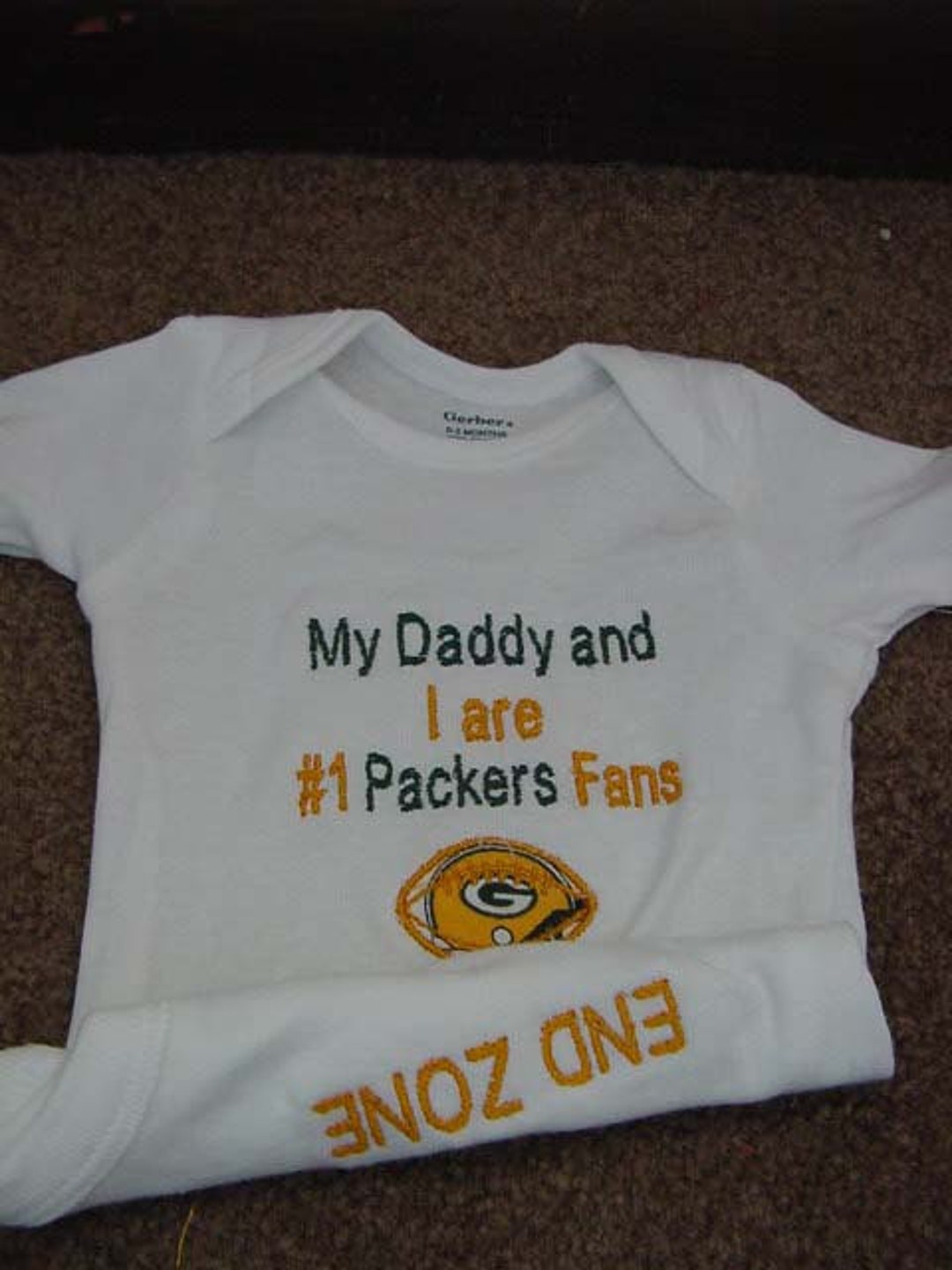 Green Bay Packers Fan NFL Football Baby Infant Newborn Creeper ...