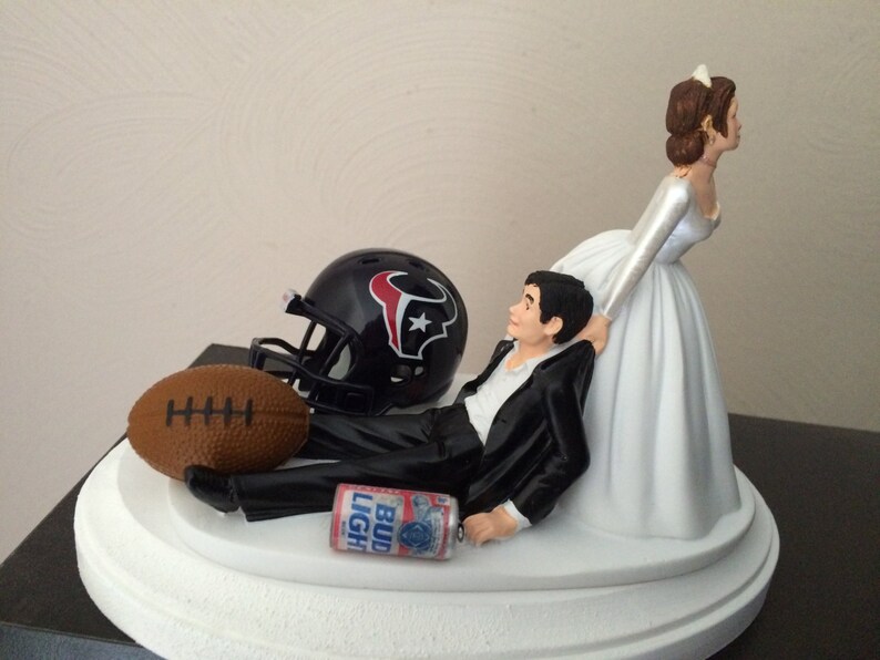 Houston Texans Cake Topper Bridal Funny Humorous Wedding Day | Etsy