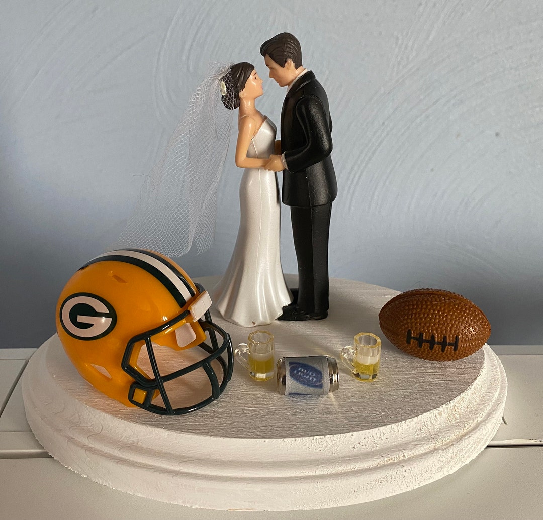 Green Bay Packers Cake Topper Bridal Funny Humorous Wedding Day ...