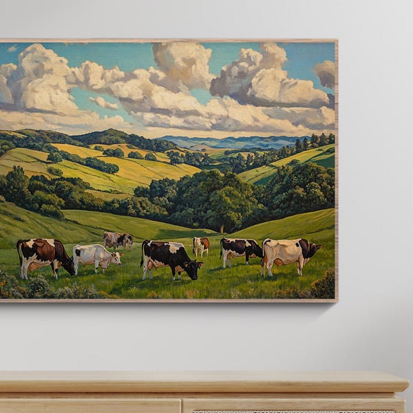 Pastoral Scene - Etsy
