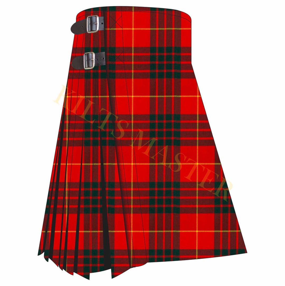 Scottish Traditional Cameron Clan Modern Handmade 8-yard Tartan Kilt ...