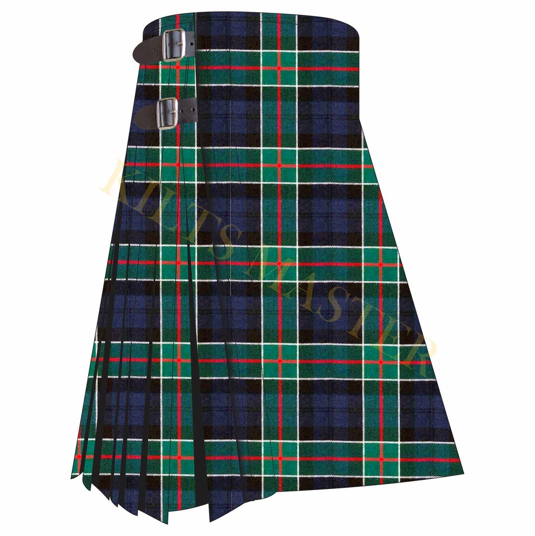 Colquhoun Modern 8-yard Scottish Handmade Traditional Tartan Kilt for ...