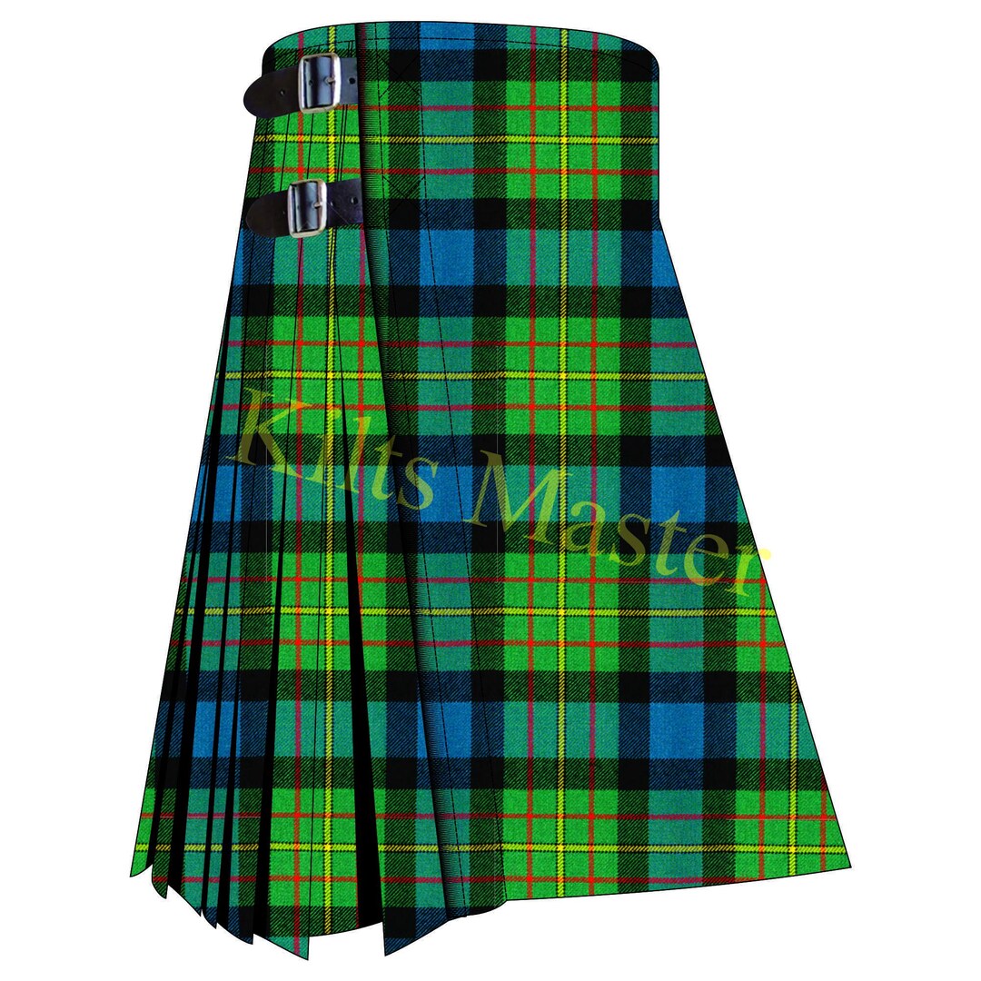 Handmade Traditional Clan Ferguson Ancient Tartan Kilt- Scottish 8-yard ...