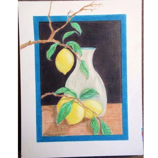Original Pencil Drawing, Pencil Art Lemon Drop, Pencil Art Lemons and ...