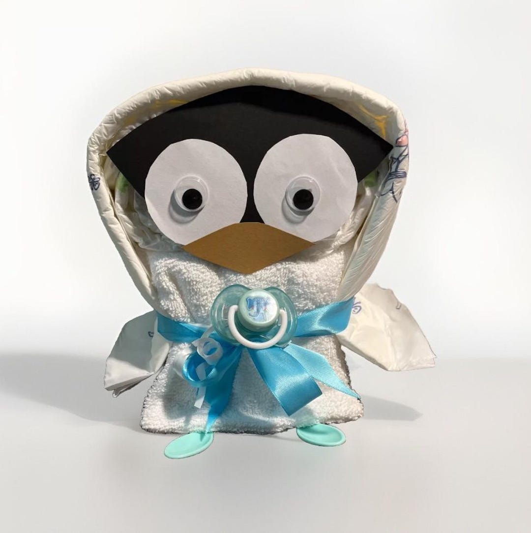 Diaper Cake, Diaper Penguin, Diaper Cake Penguin, - Etsy