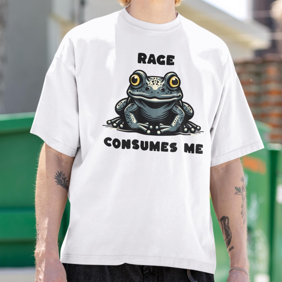 Rage Consumes Me Frog T-shirt, Frog Pond Shirt, Meme Frog Shirt ...