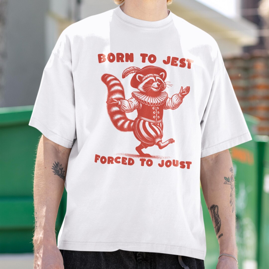 Born to Jest Forced to Joust T-shirt, Funny Meme Tee, Medieval Middle ...