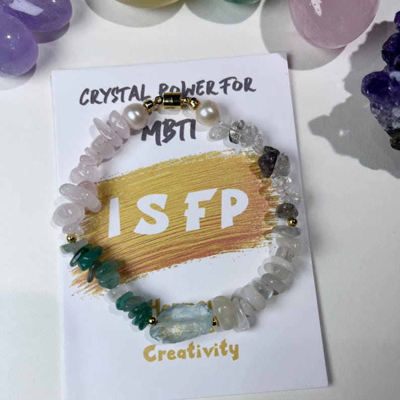 MBTI Crystal Energy Bracelet/ SP Type Personality/yellow Group/energy ...
