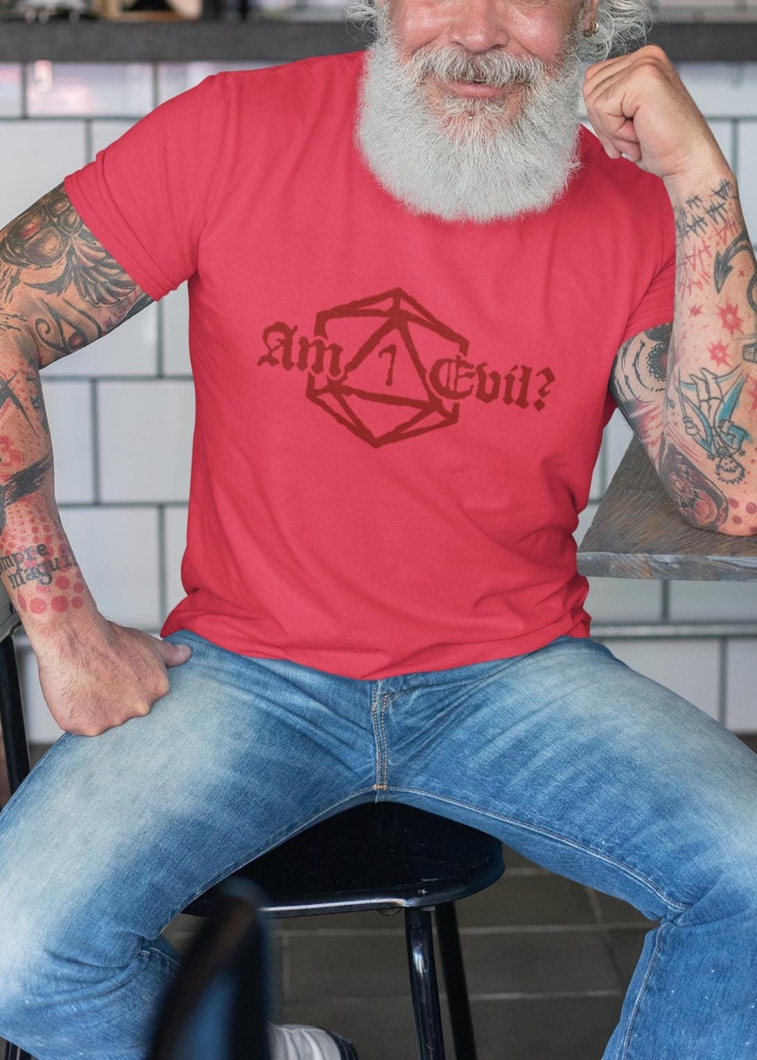 Am I Evil T-shirt Dnd Shirt DD Dice Dnd Dice Set D20 Dungeon Master Dnd ...