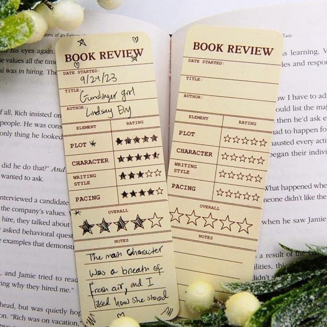 Book Review Bookmarks Vintage Bookish Accessories Bookmarks in Bulk ...