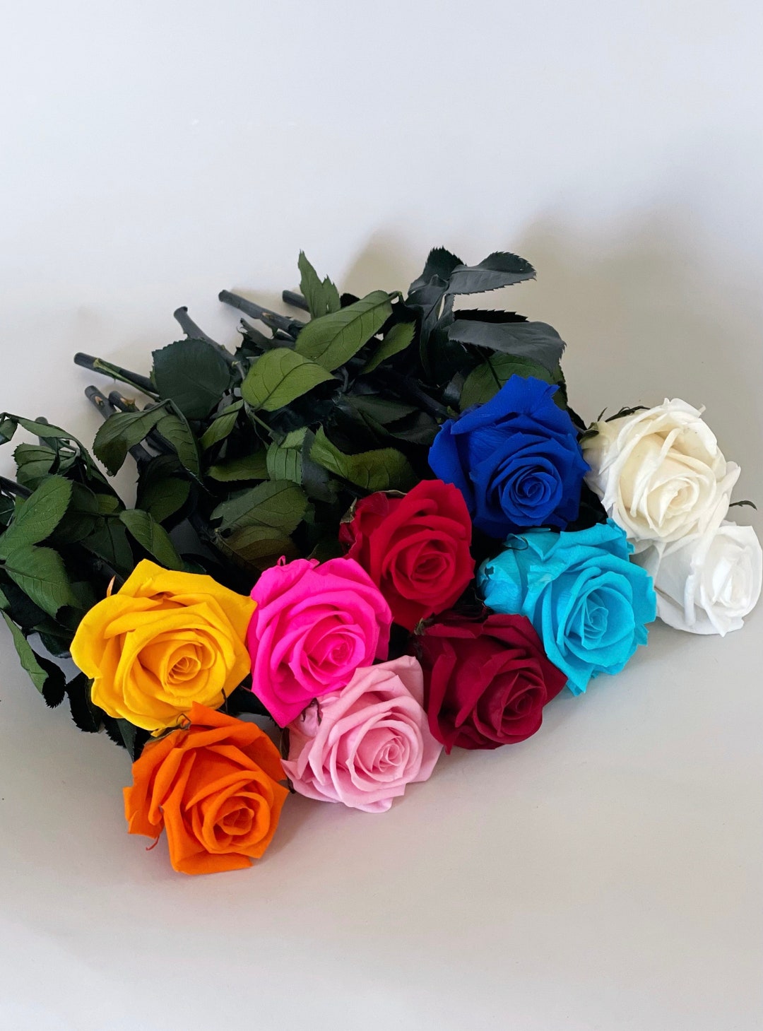 Preserved Rose With Stem I Forever Rose for Anniversary I Infinity Rose ...
