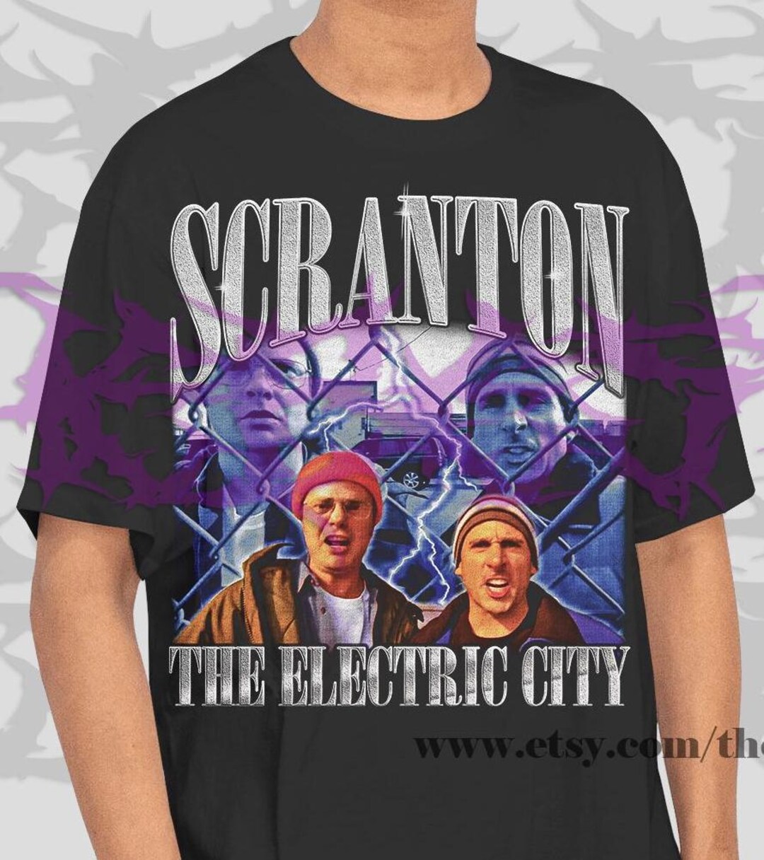 The Office Electric City Lazy Scranton T-shirt, Fan Tee Graphic T-shirt ...