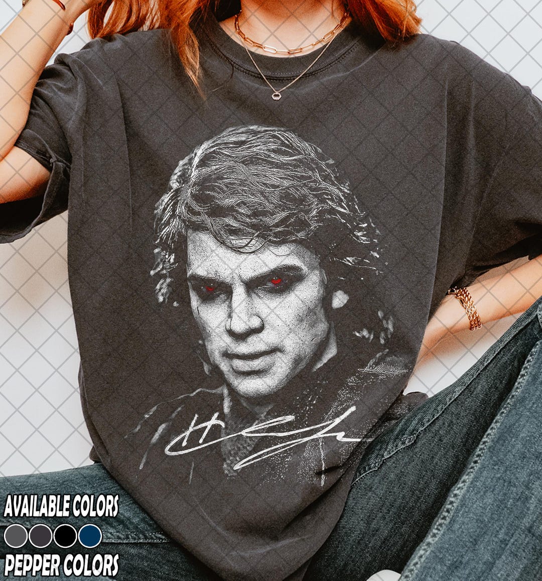 Comfort Colors Anakin Skywalker Vintage T-shirt, Hayden Christensen Fan ...