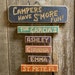 CAMPING S'mores CAMPER Portable Personalized Wood Carved Sign (58 ...