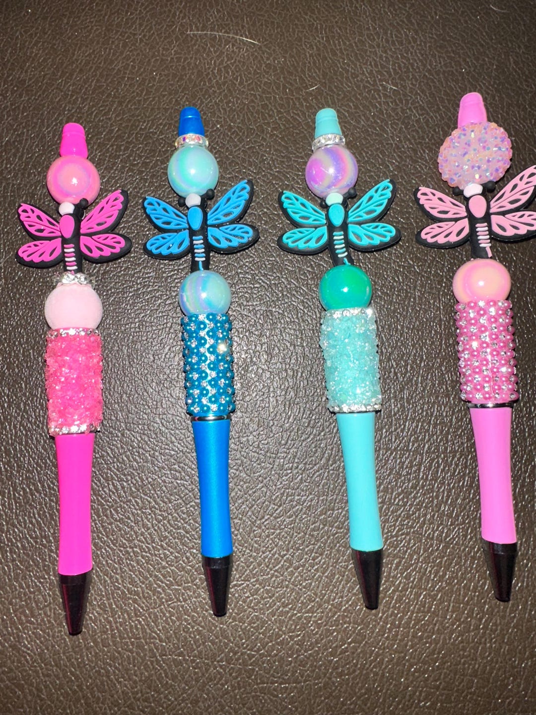 Dragonfly Beaded Pen, Custom Girly Office Gift - Etsy