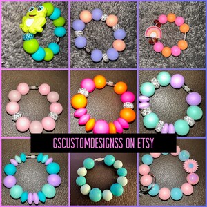 Dark Purple and Turquoise Beaded Silicone Stanley Charm - Etsy