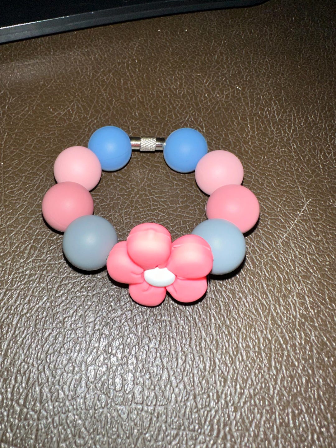 Colorful Custom Beaded Stanley Charm With Flower - Etsy