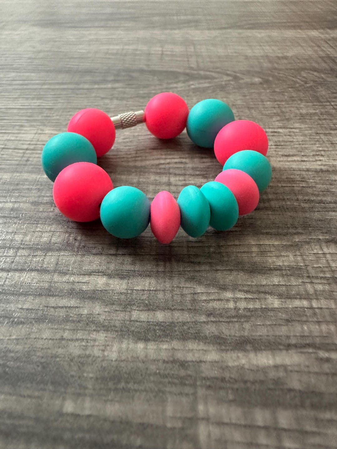 Pink and Turquoise Stanley Beaded Charm - Etsy
