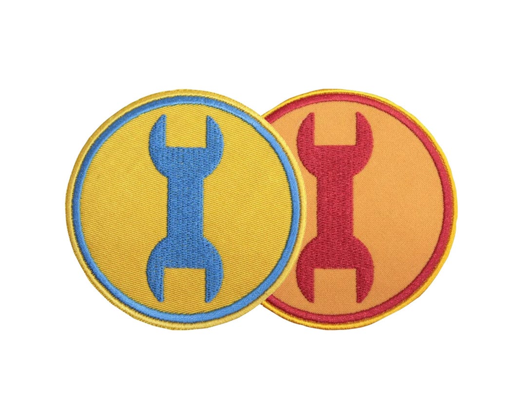 TF 2 Engineer Blue & Red Patch, Team Fortress Cosplay Patch, Gaming ...