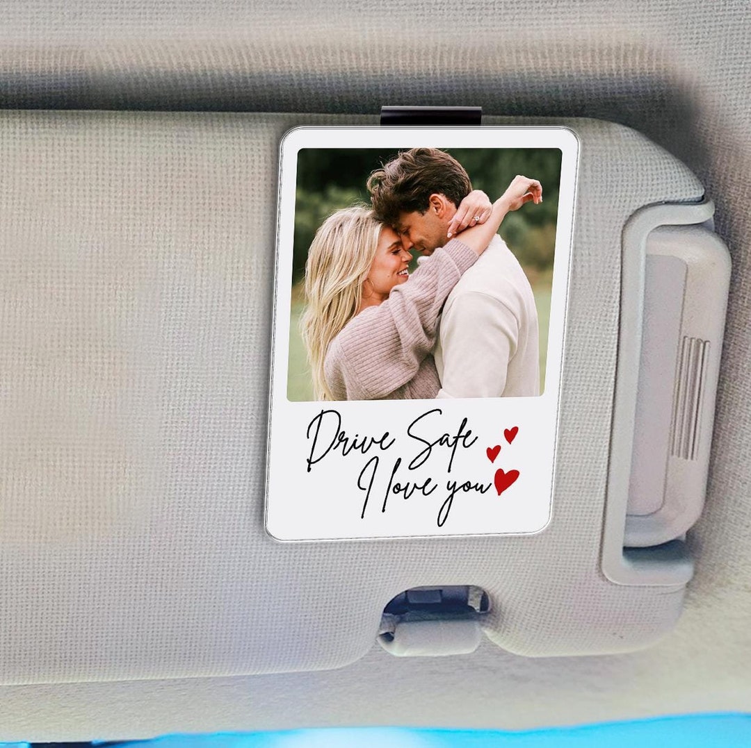 Custom Photo Car Visor Clip, Car Accessories, Personalized Car Ornament ...