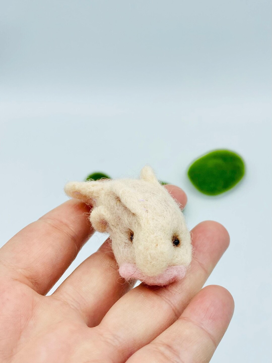 Blobfish Miniature, Needle Felted Pink Fish, Mini Wool Blob Fish, Small ...