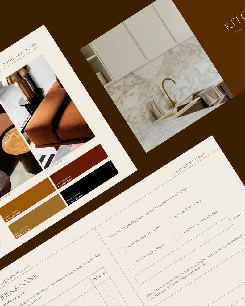 Pre-consultation Interior Design Template - Etsy