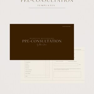 Pre-consultation Interior Design Template - Etsy