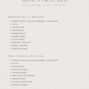 Pre-consultation Interior Design Template - Etsy