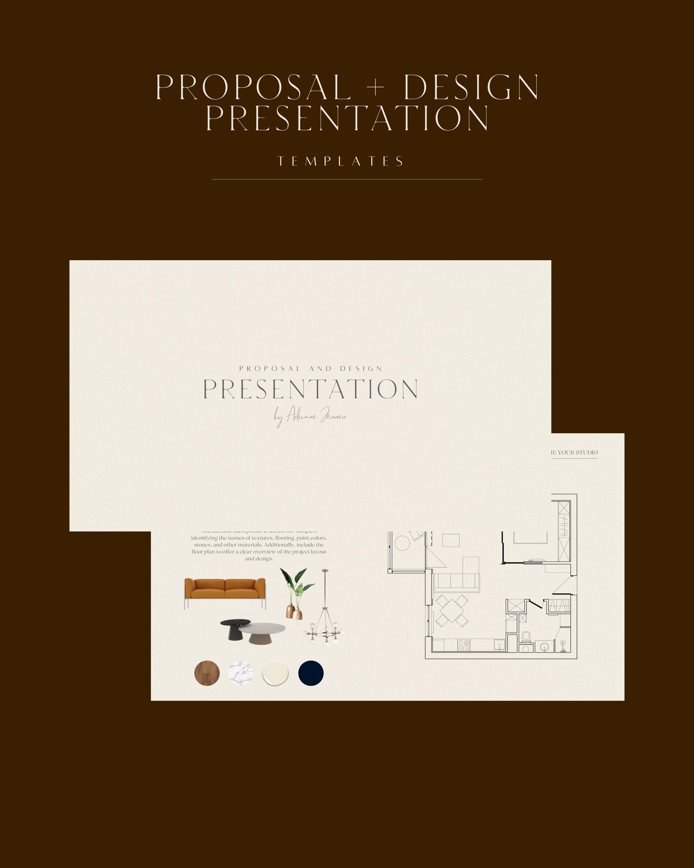 Proposal Design Presentation Interior Design Template - Etsy