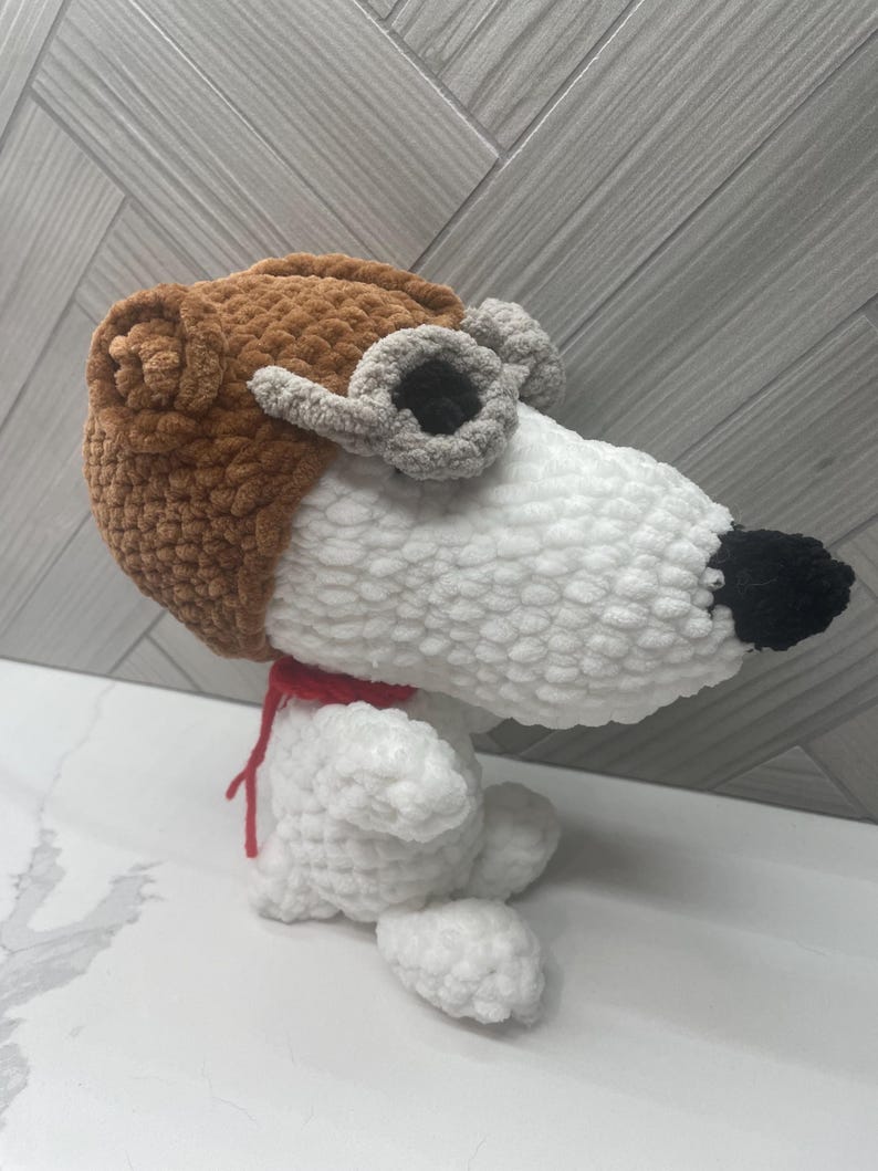 Aviator Snoopy Amigurumi Pattern - Etsy