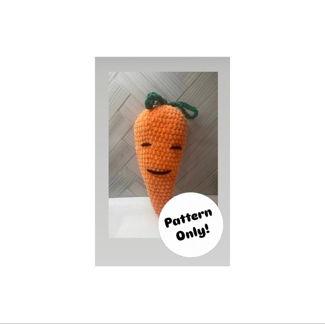 Crochet Carrot Plushie Pattern - Etsy