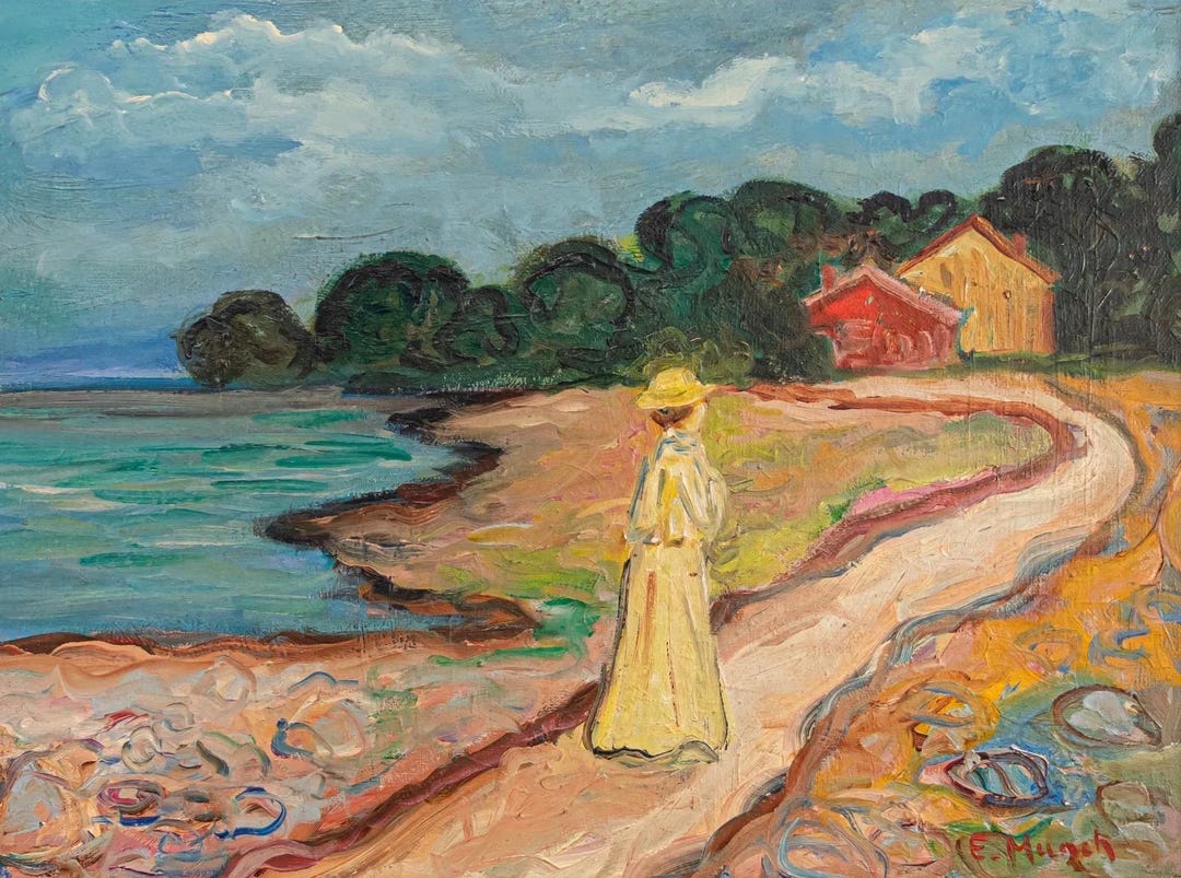 Edvard Munch - Oil on Canvas, Signed, Artwork - Etsy