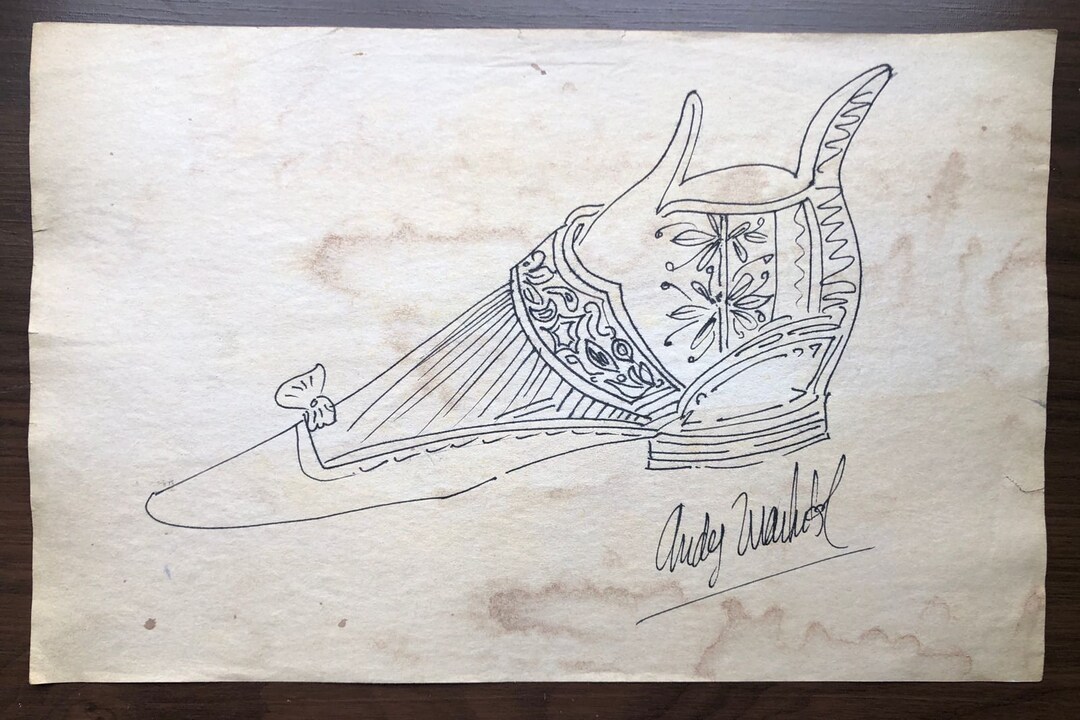 Andy Warhol Ink on Paper Signed and With Stamps - Etsy