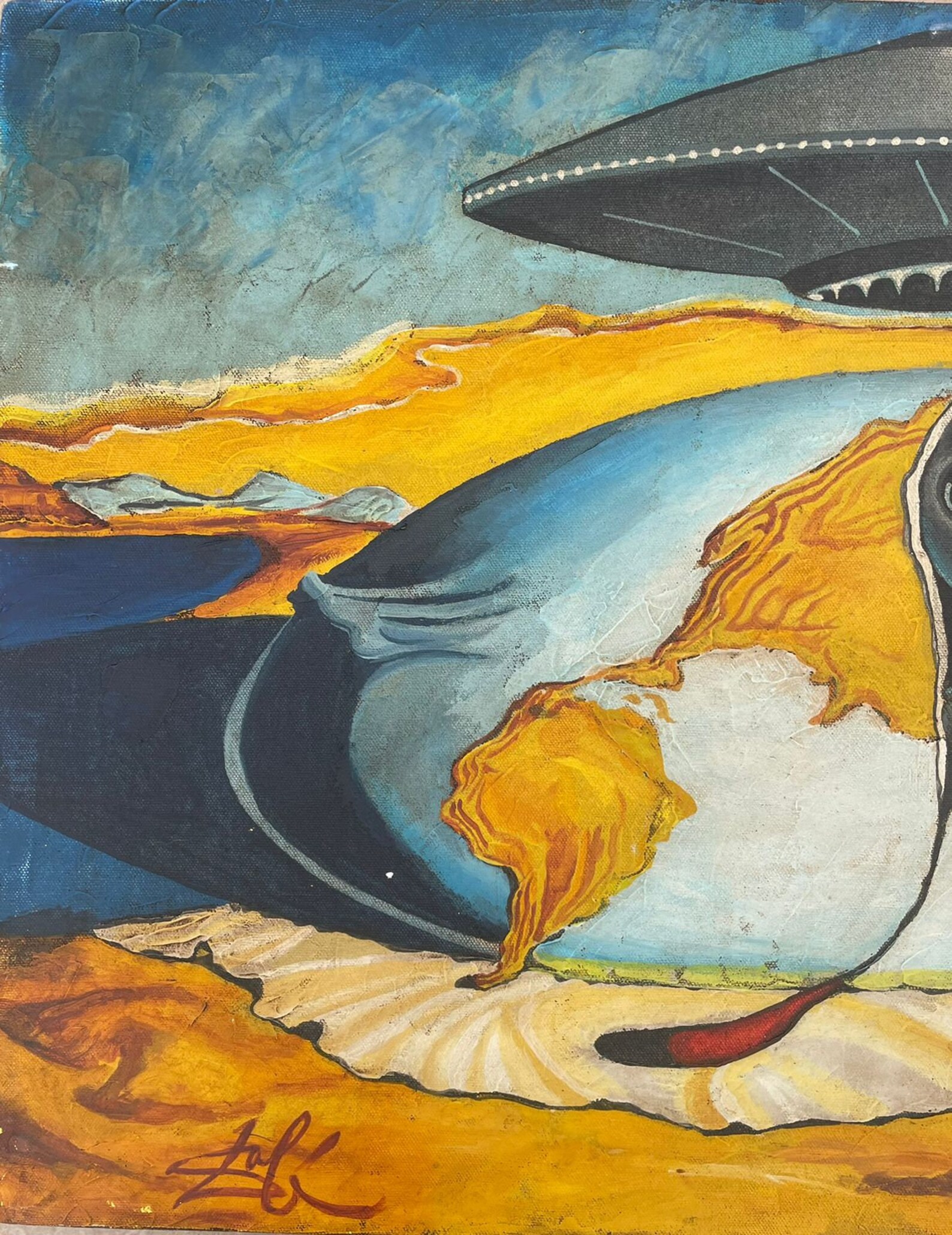 Salvador Dali - Oil on Canvas, Signed, Artwork - Etsy