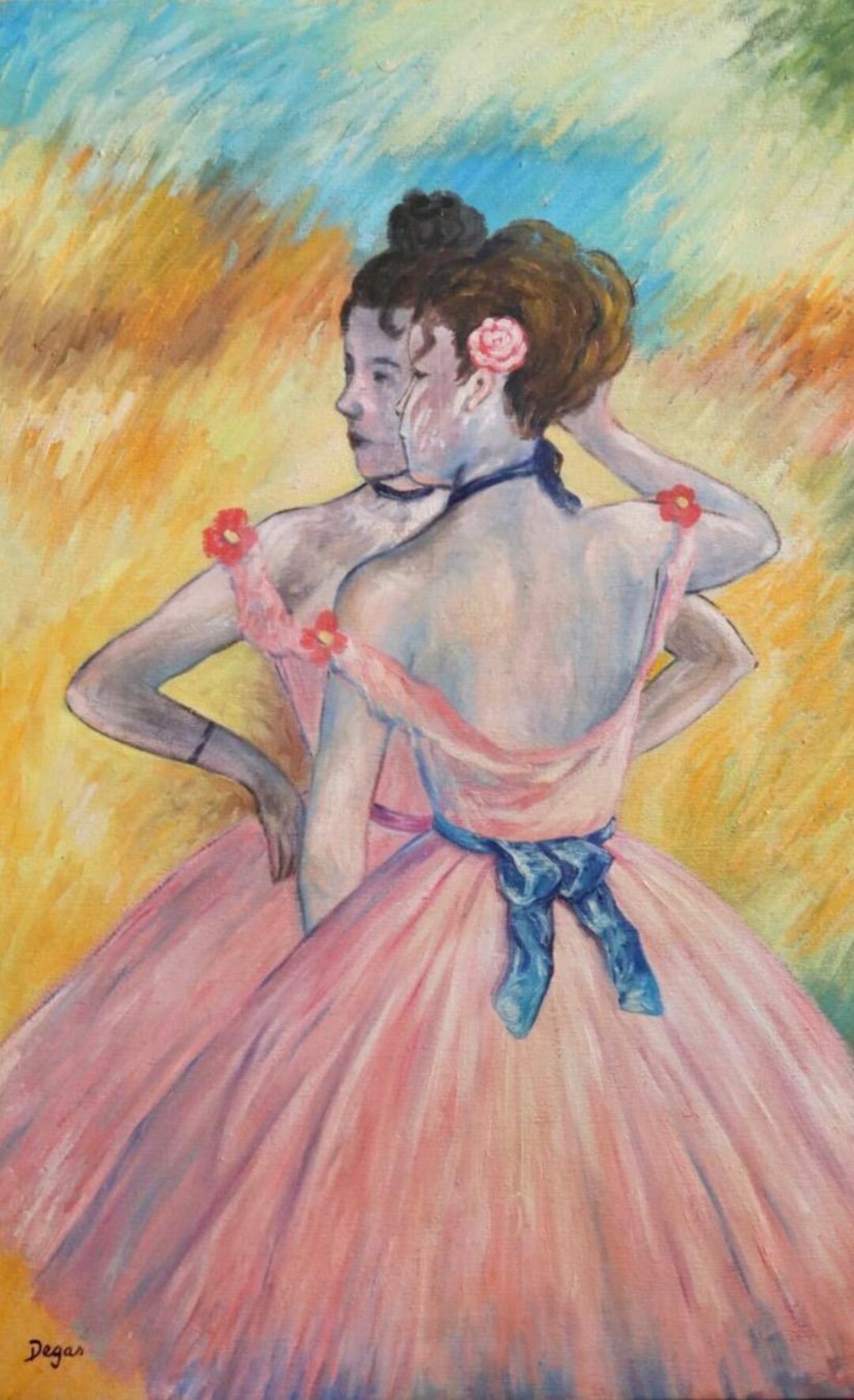 Edgar Degas - Oil on Canvas, Signed, Artwork - Etsy