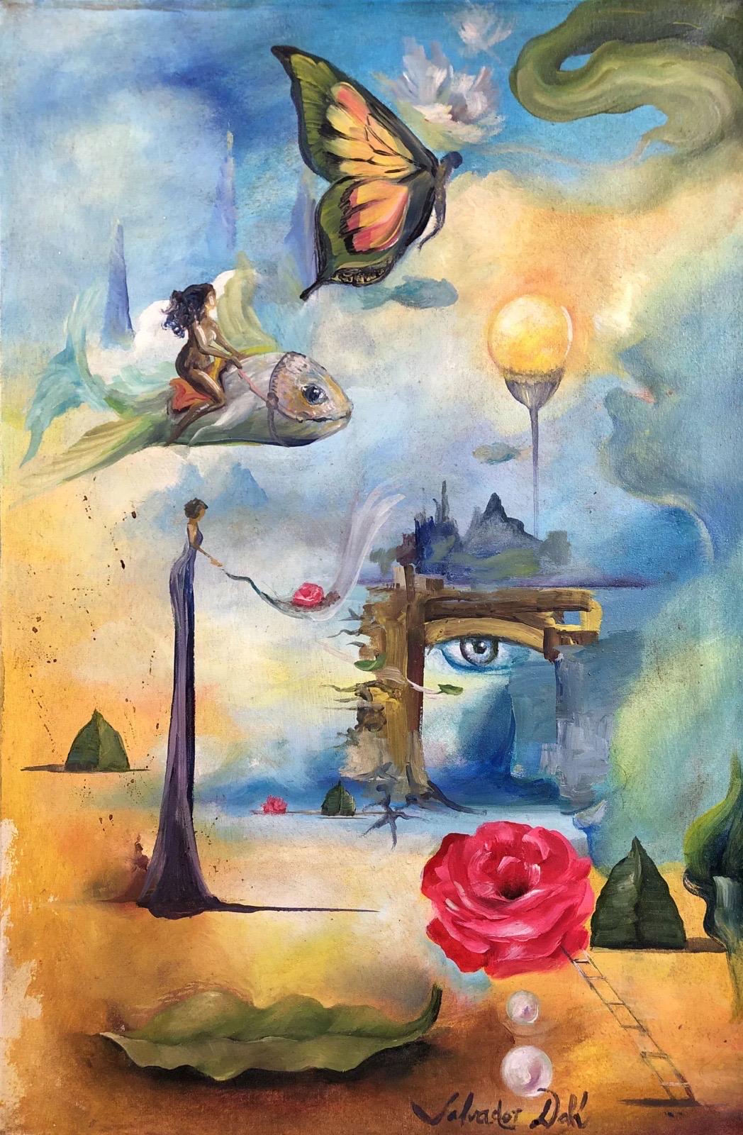 Salvador Dali Oil on Canvas, Signed, Artwork - Etsy