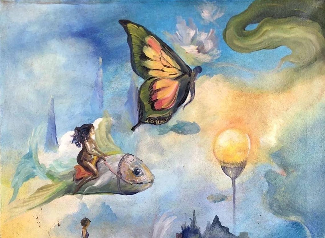 Salvador Dali Oil on Canvas, Signed, Artwork - Etsy