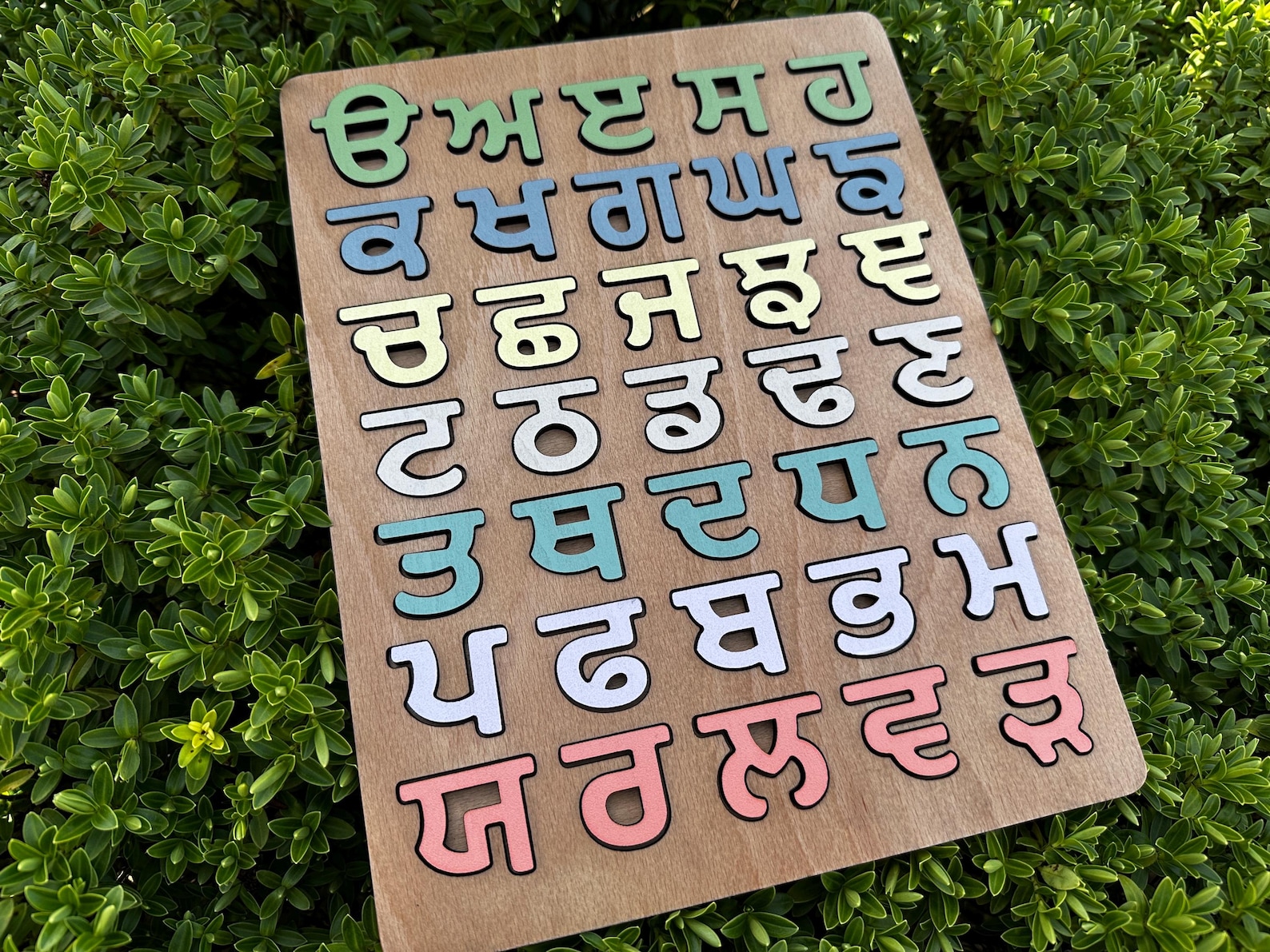 Knotty Alphabet Punjabi Board, Punjabi Puzzle for Kids Penti Alphabet ...