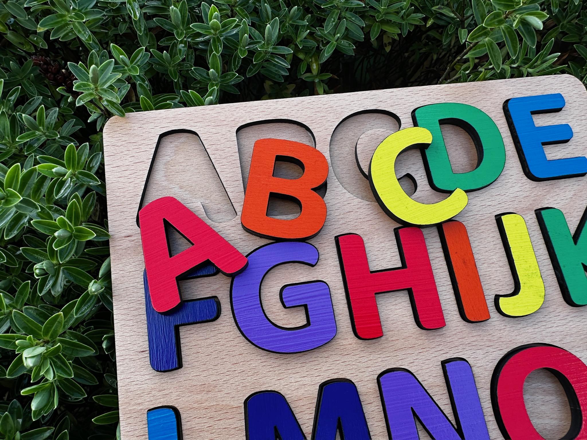 Knotty Alphabet English Board, English Puzzle for Kids, Alphabet Gift ...